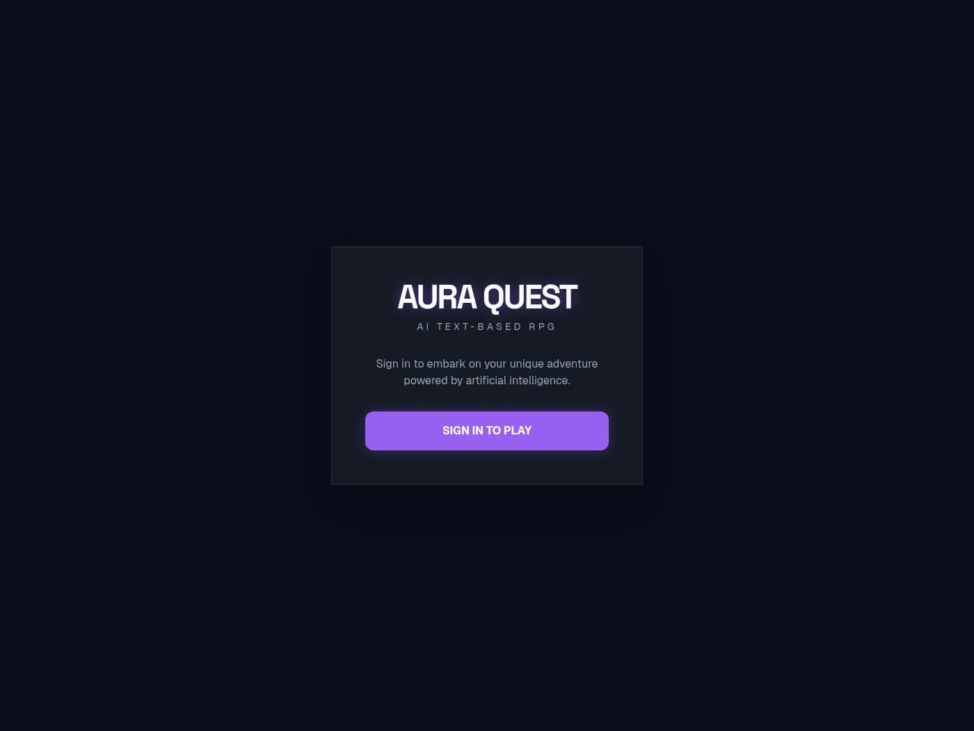 AI Story RPG Quest