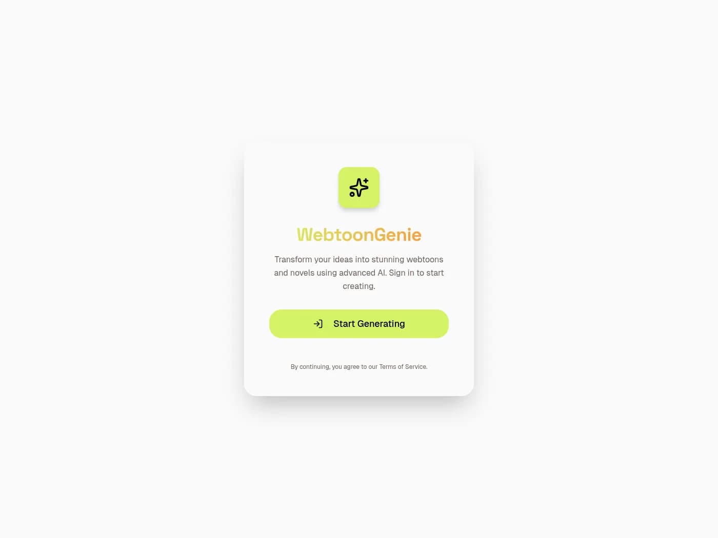 WebtoonGenie AI Creator