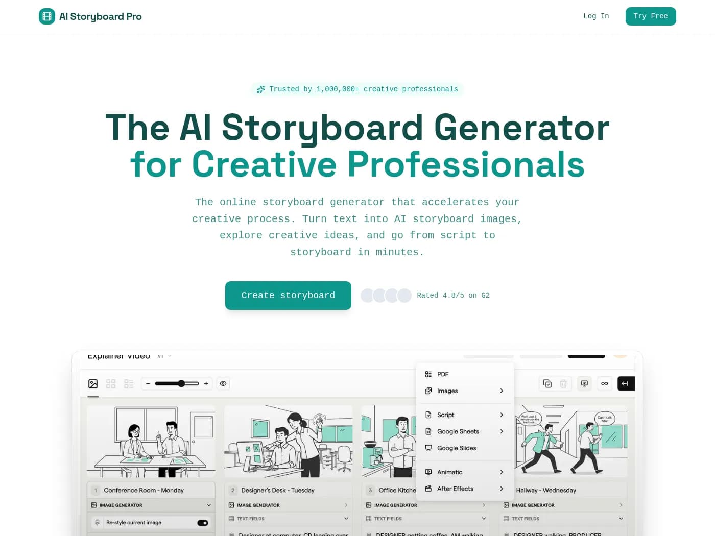 AI Storyboard Pro