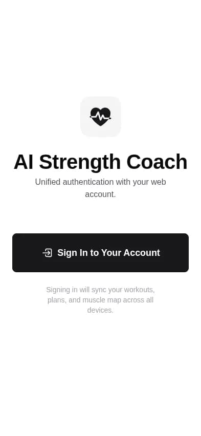 AI Strength Coach Mobile