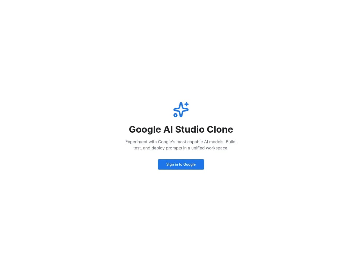 AI Studio Clone