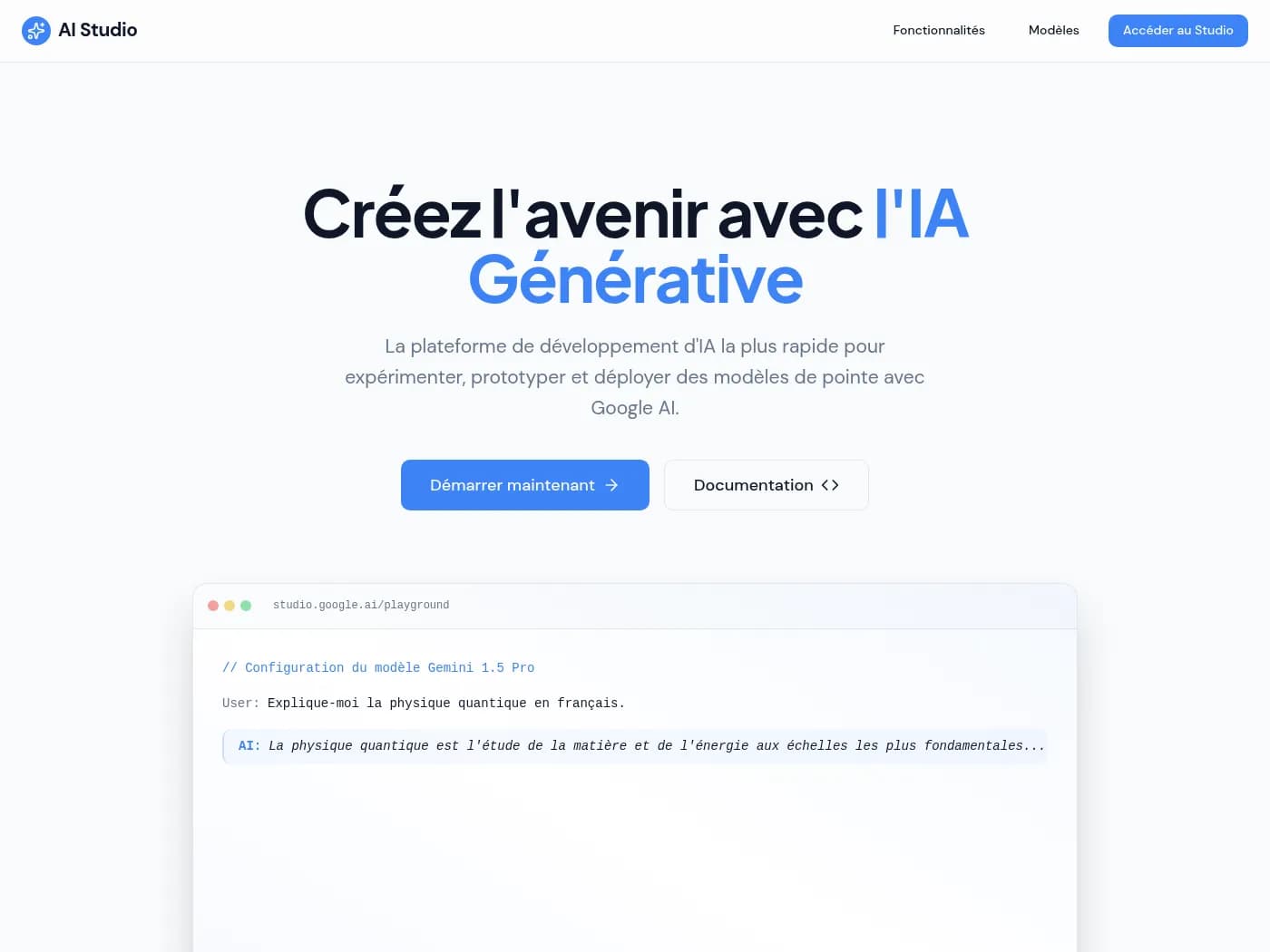Google AI Studio Clone