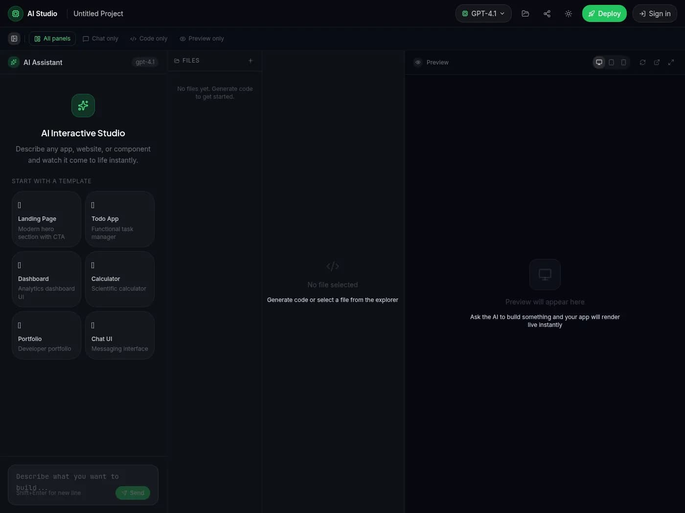 AI Interactive Studio
