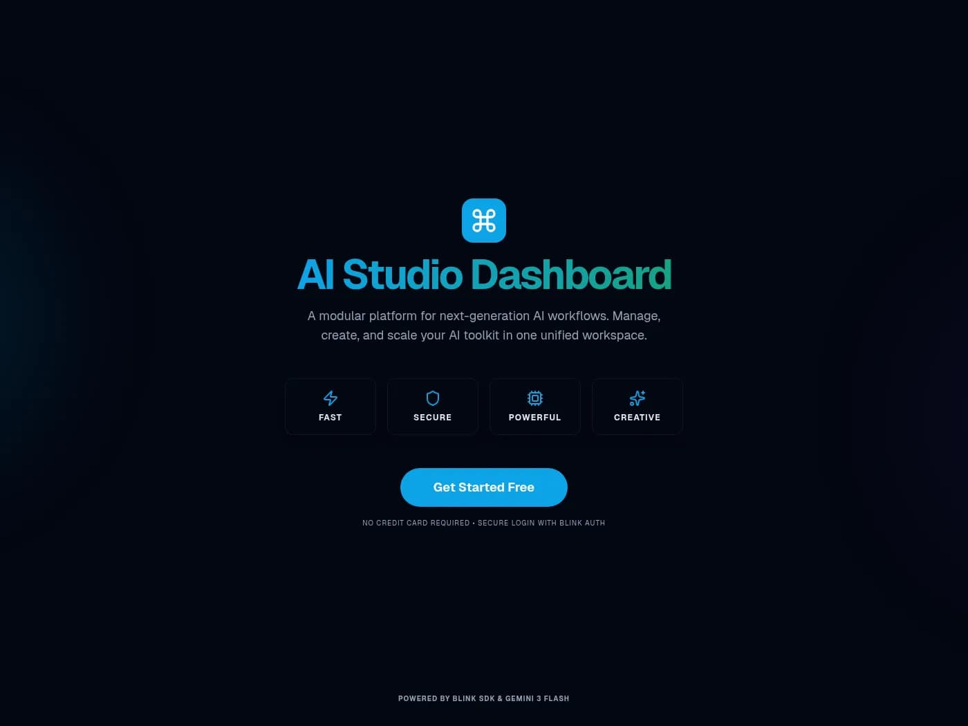 AI Studio Dashboard