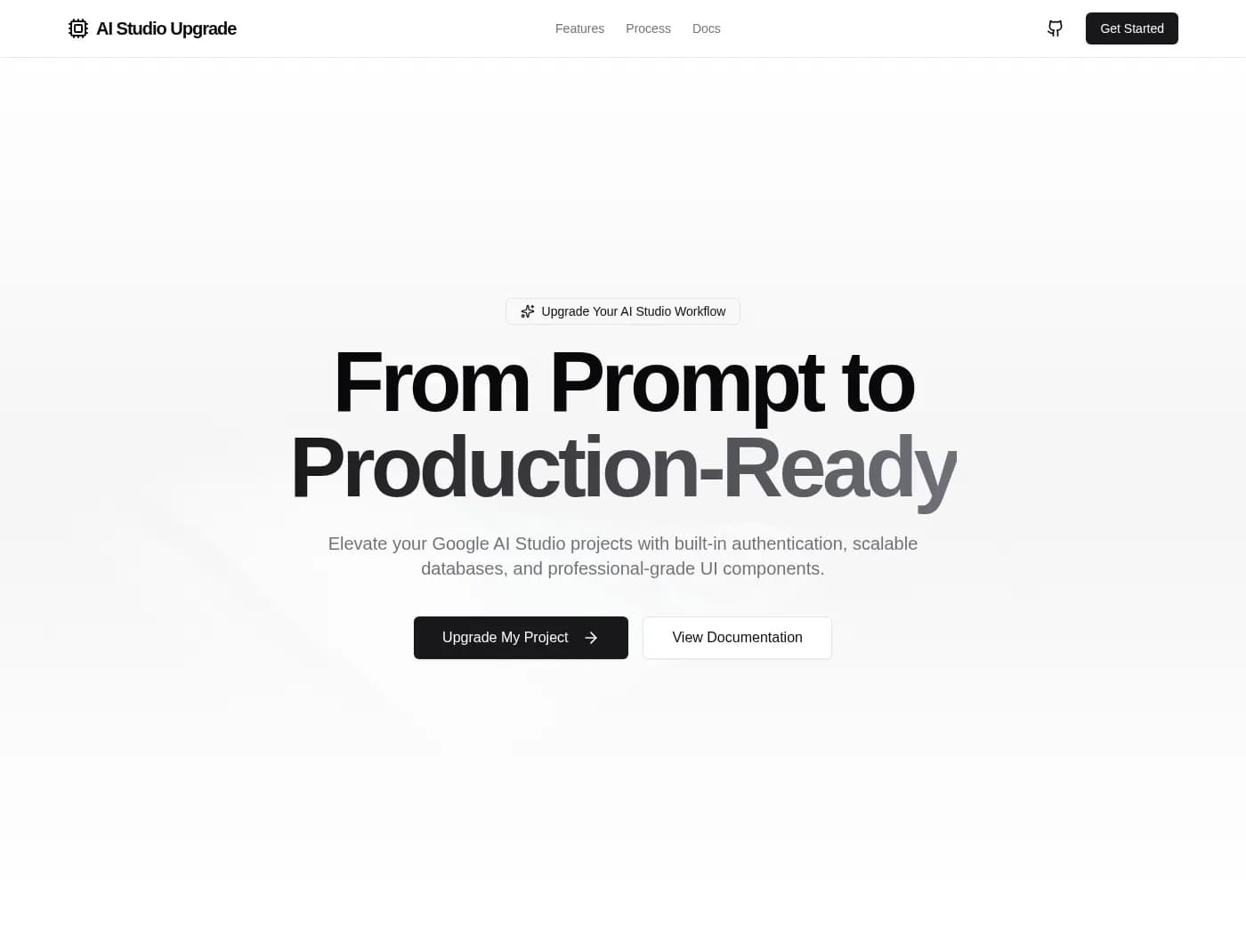 AI Studio Upgrade