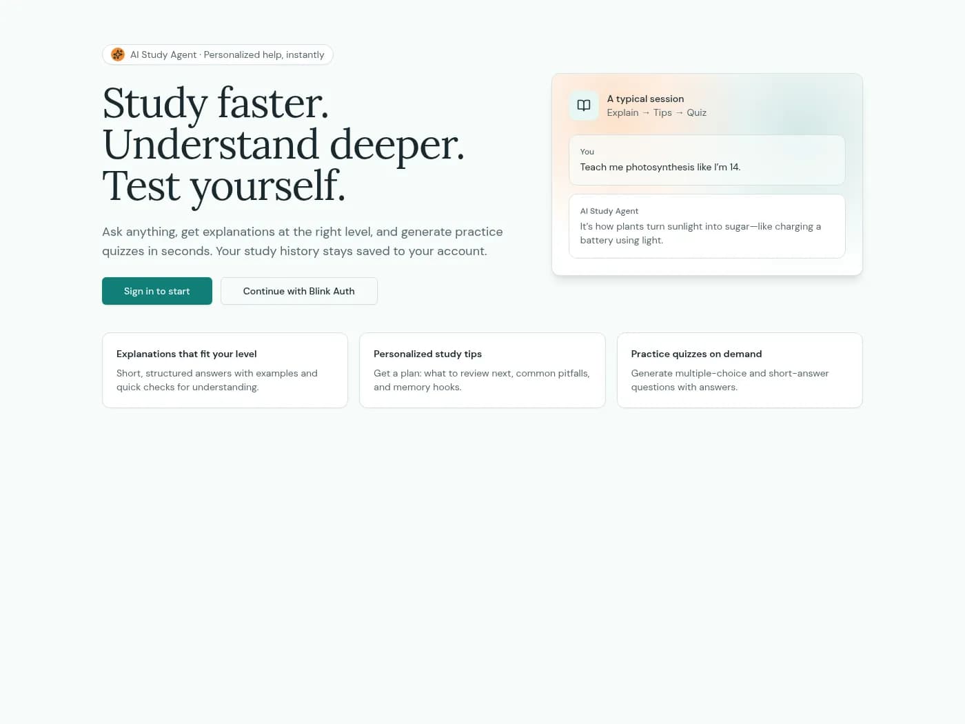 AI Study Agent