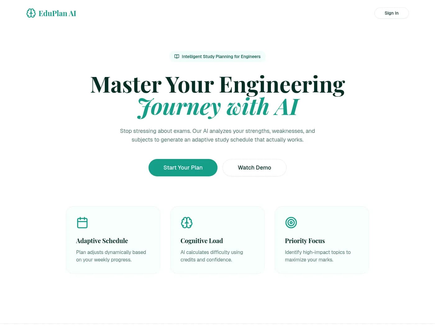 AI Study Planner