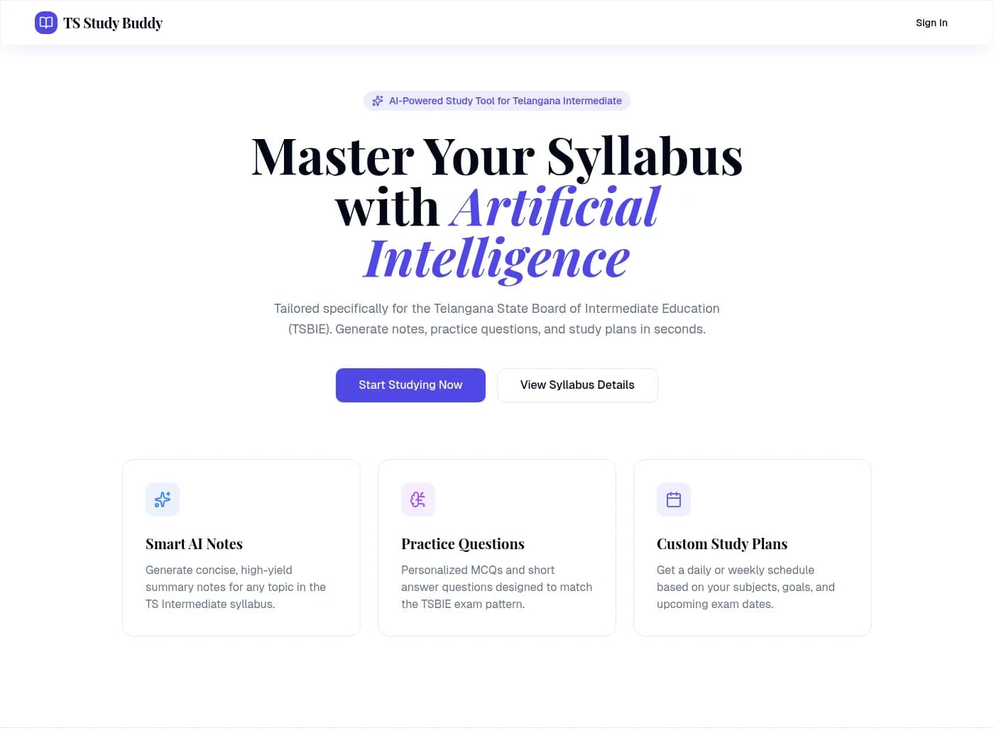 Telangana AI Study Buddy