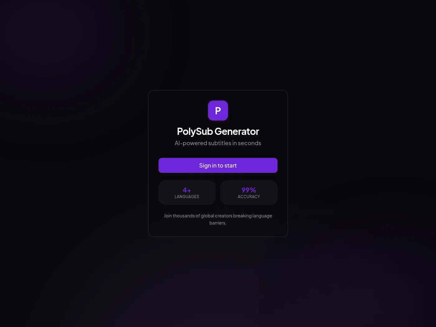 PolySub Generator