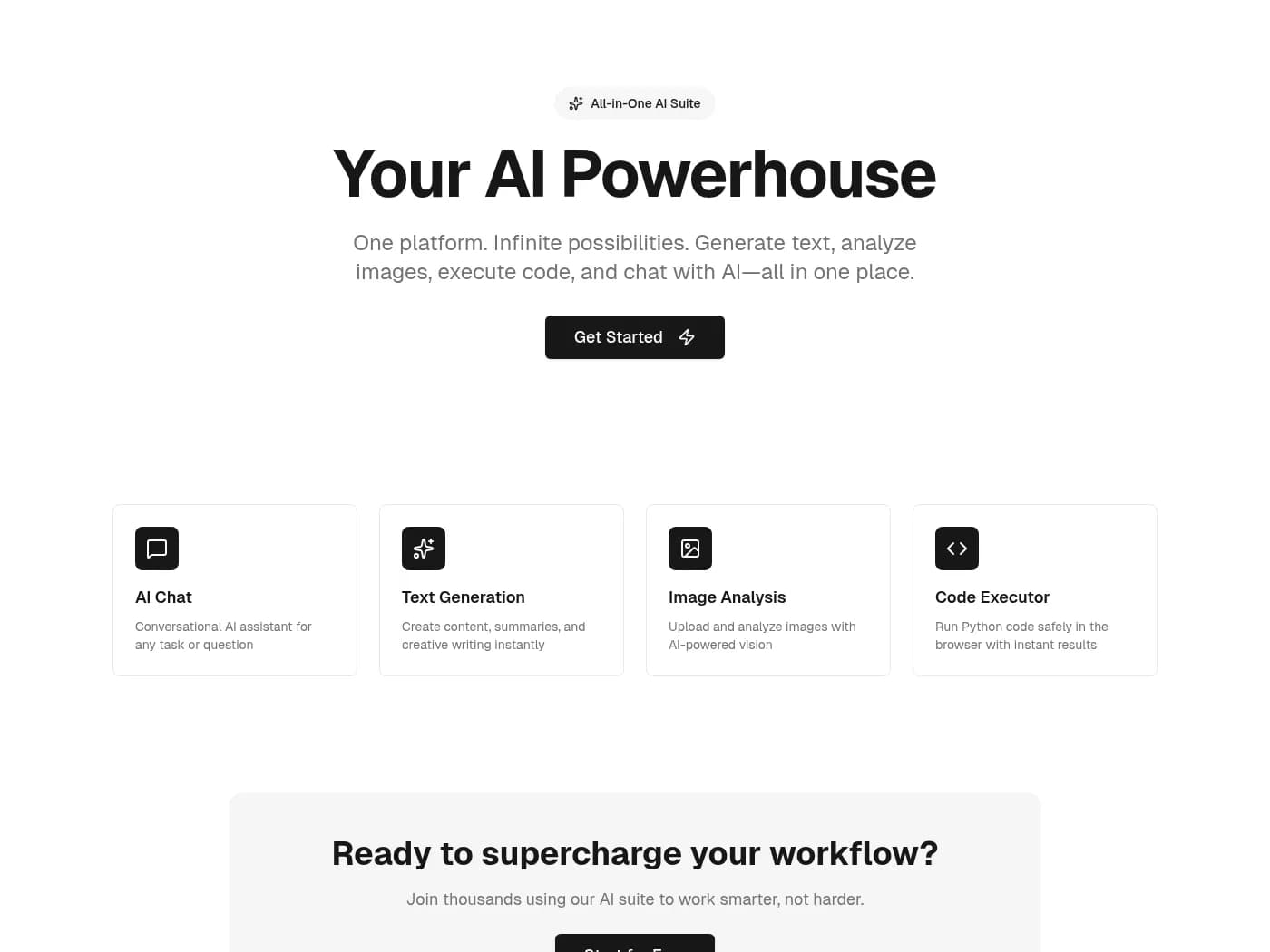 All-in-One AI Suite
