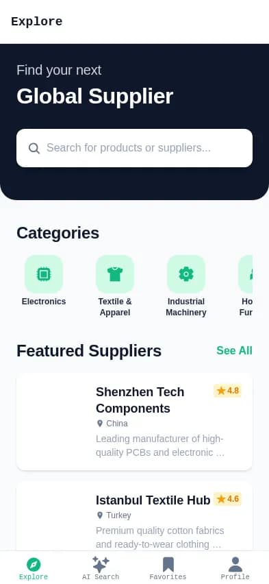 Global Supplier Finder