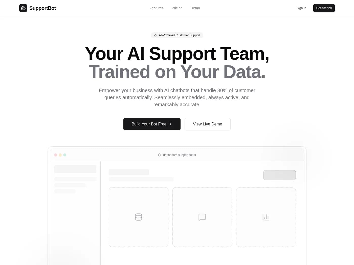 AI SupportBot Platform