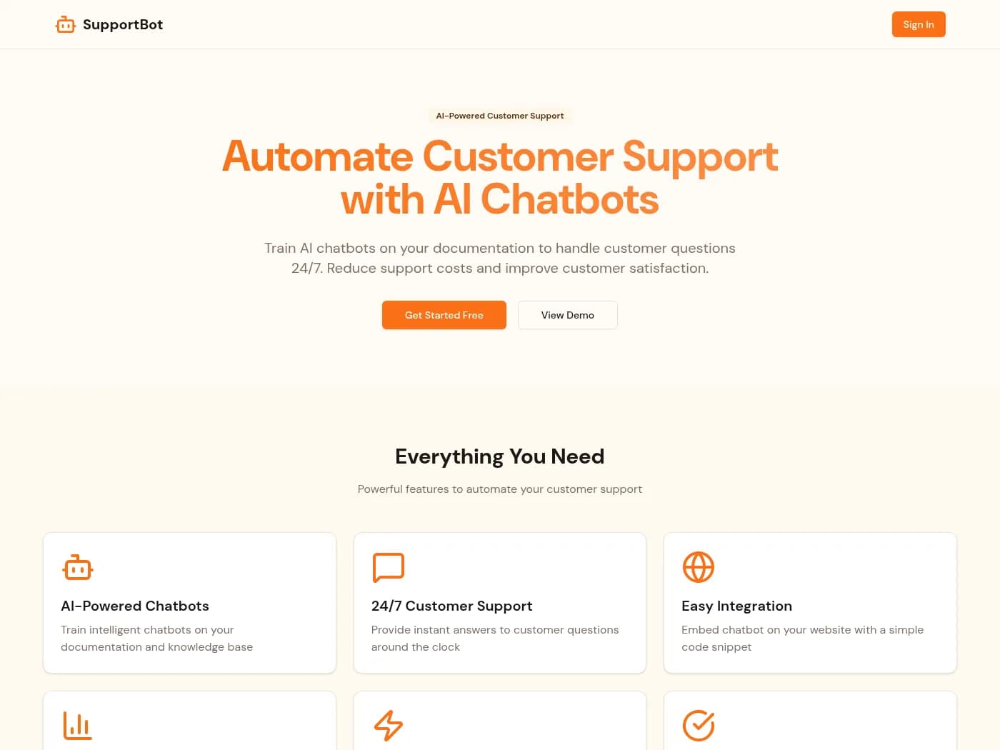 SupportBot Platform