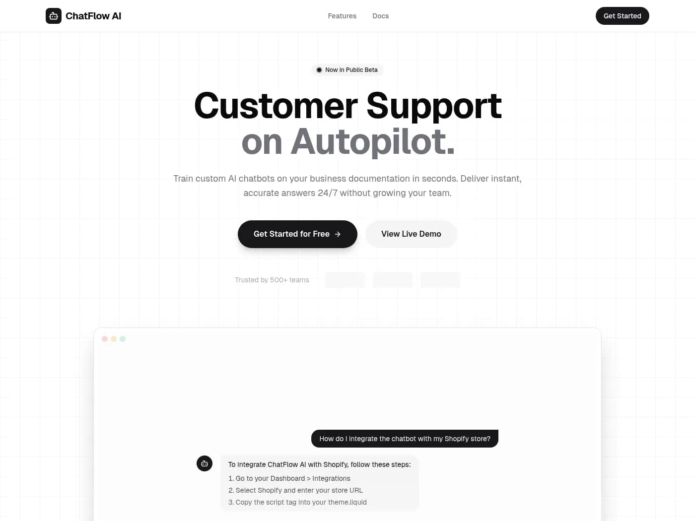 AI Chatbot Support Suite