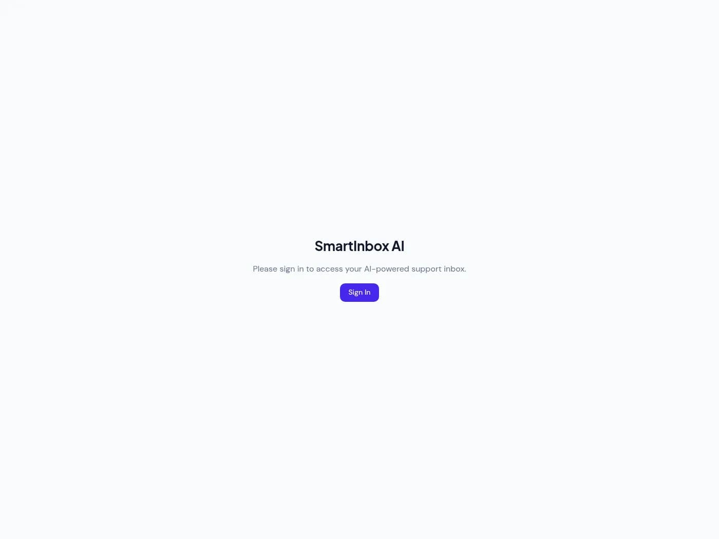 SmartInbox AI Support