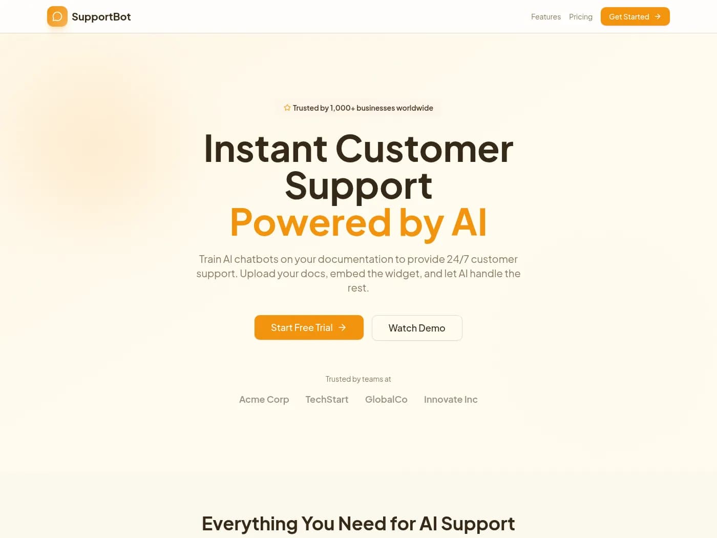 SupportBot Platform