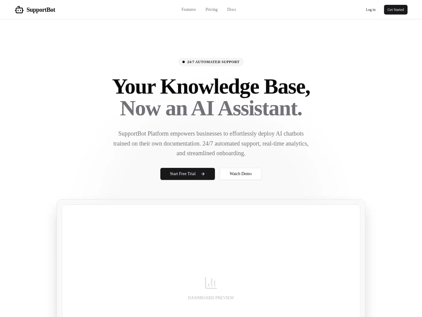 SupportBot Platform
