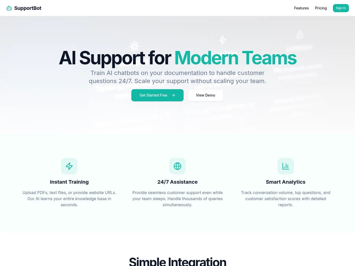 SupportBot Platform