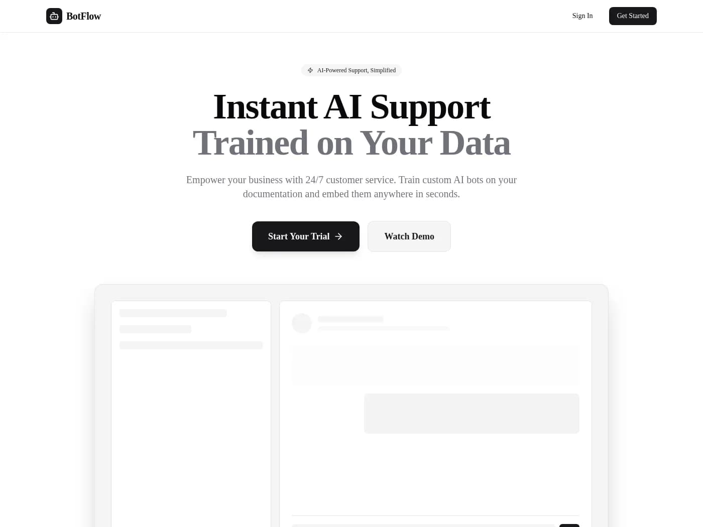 AI Support Bot Platform