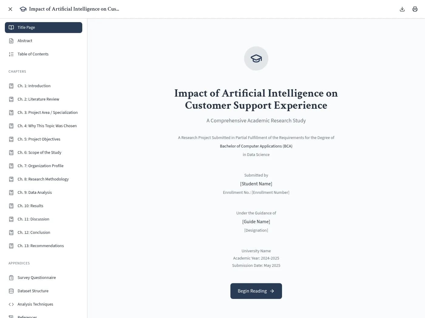 AI in Customer Support Study