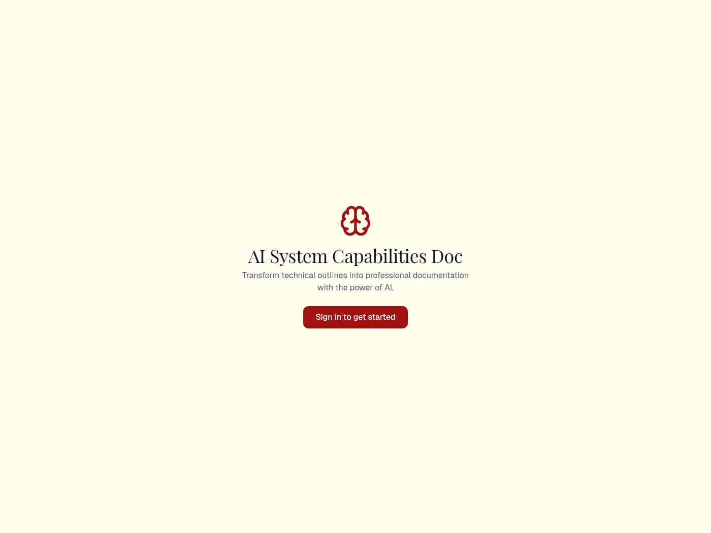 AI System Capabilities Doc