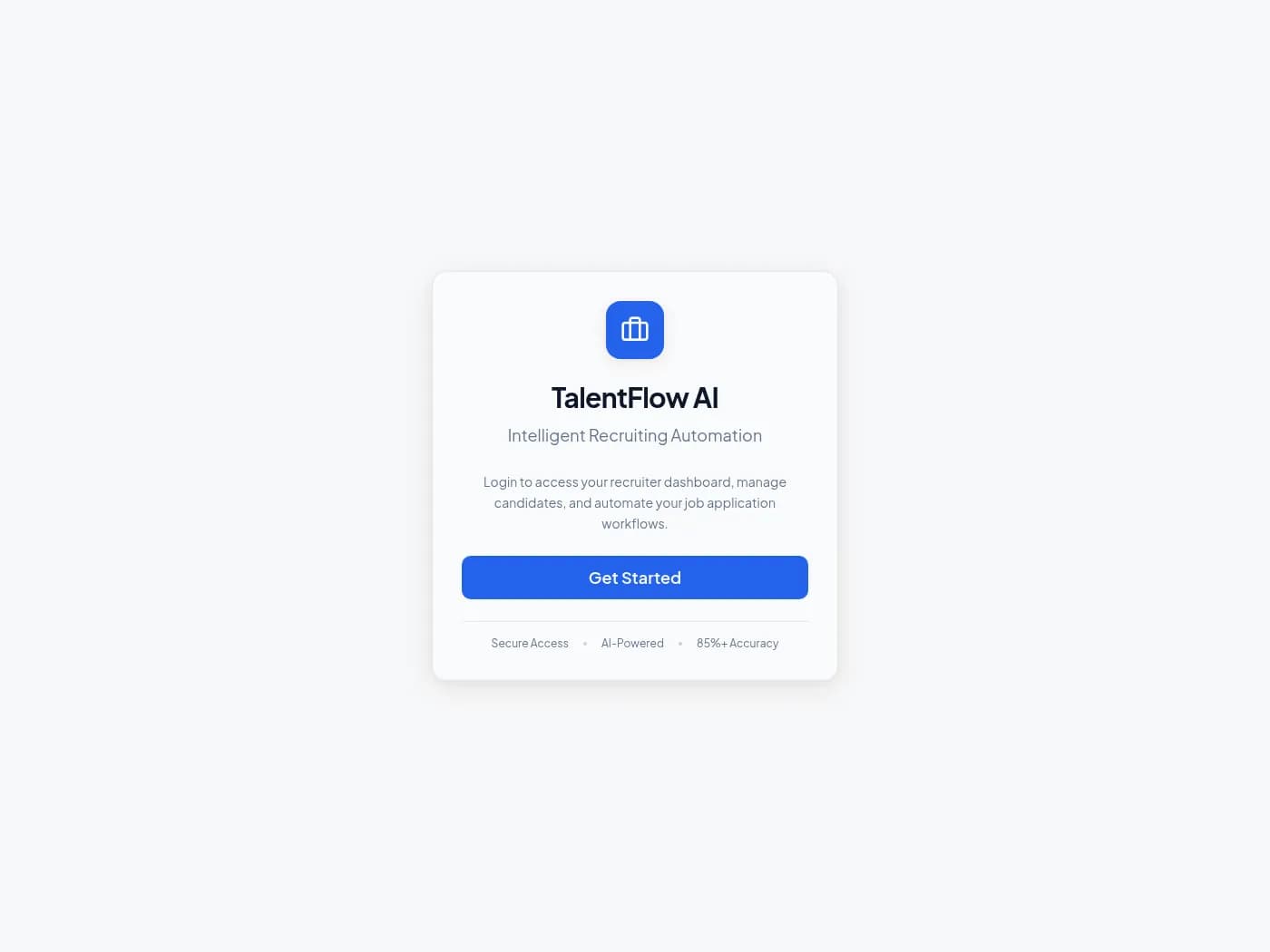 TalentFlow AI Recruiter