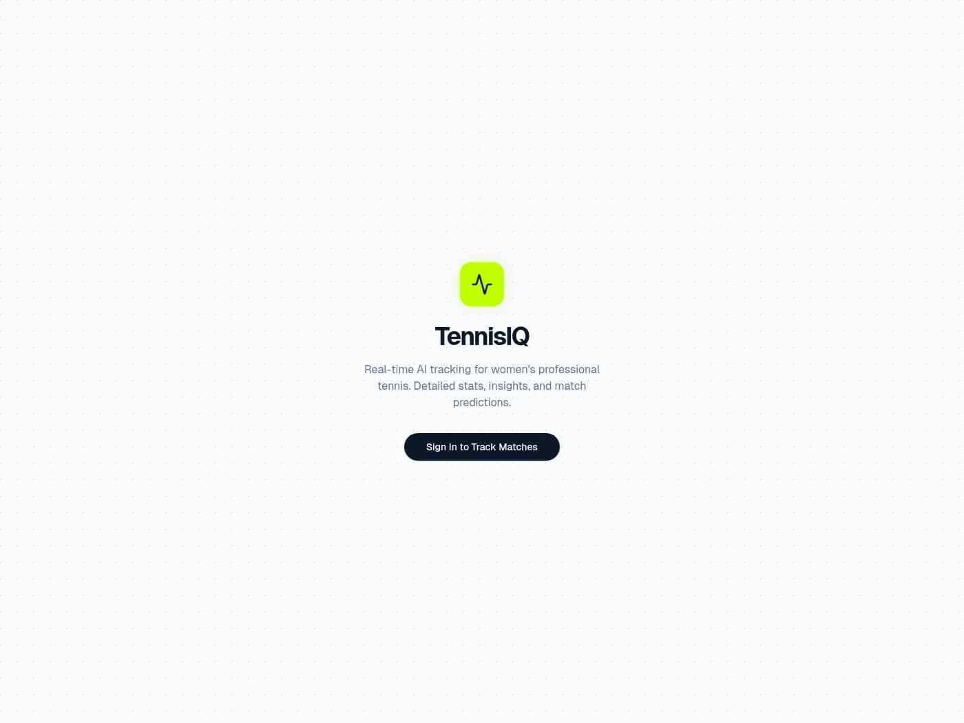 TennisIQ Match Tracker