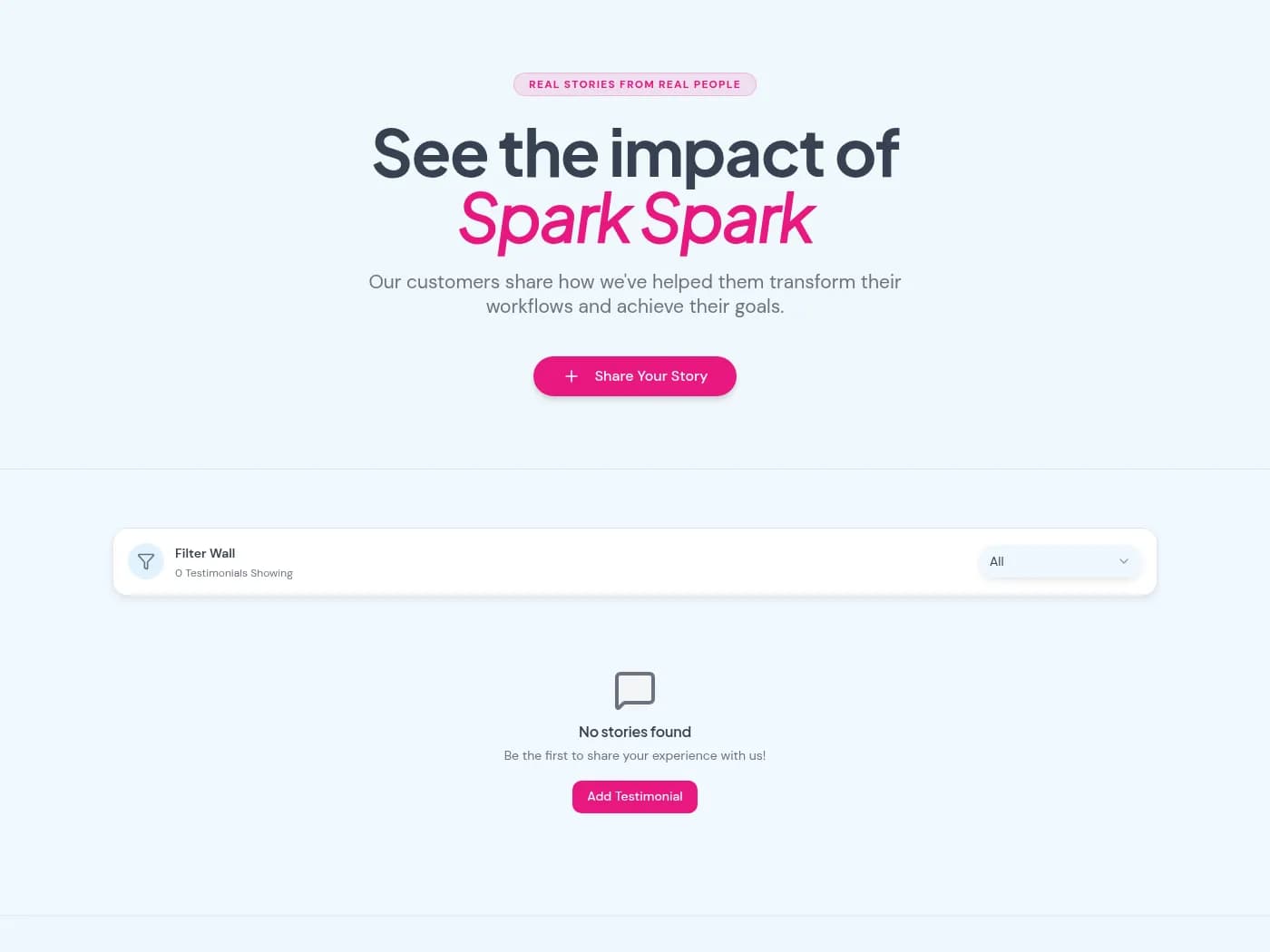 Testimonial Spark