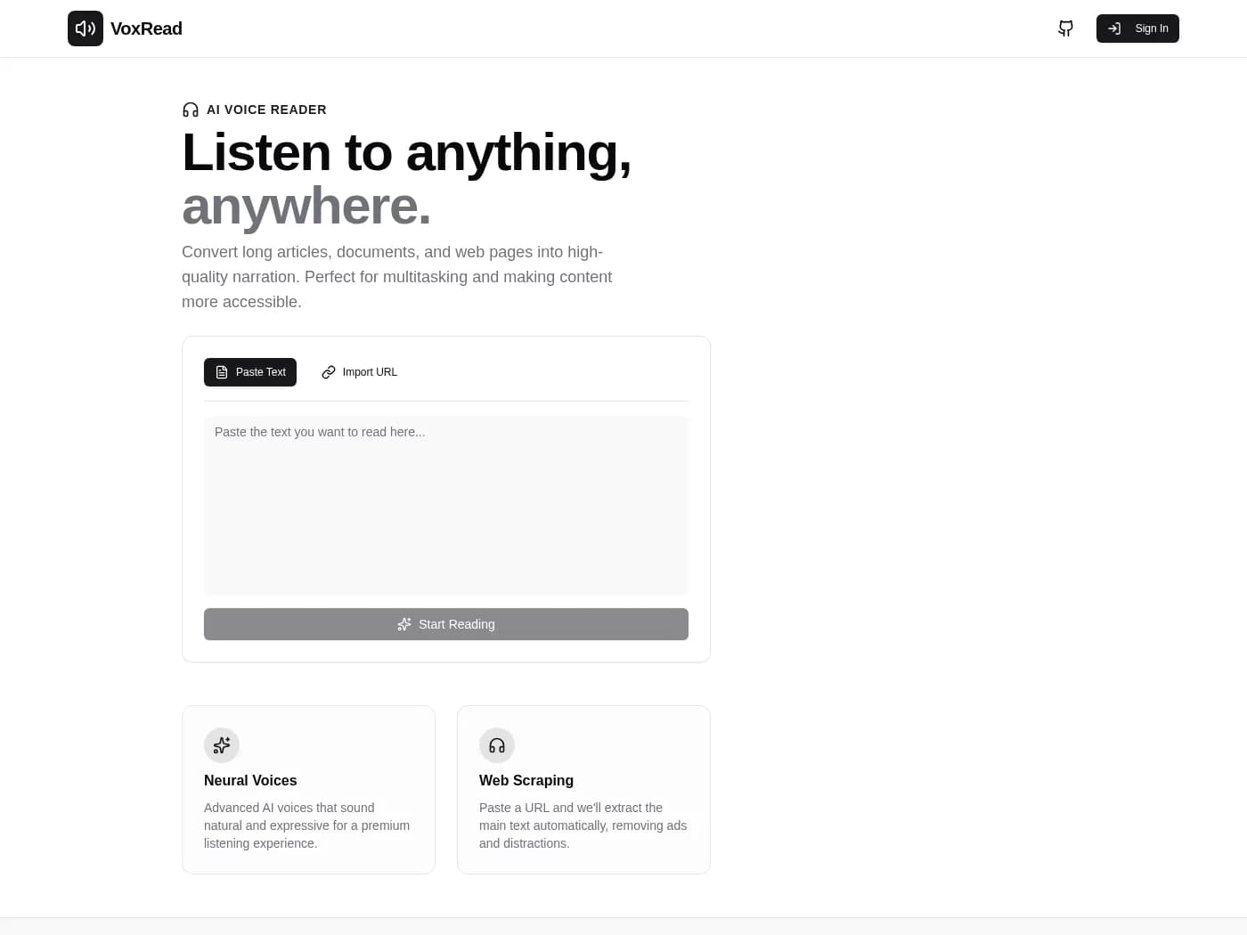AI Text Reader