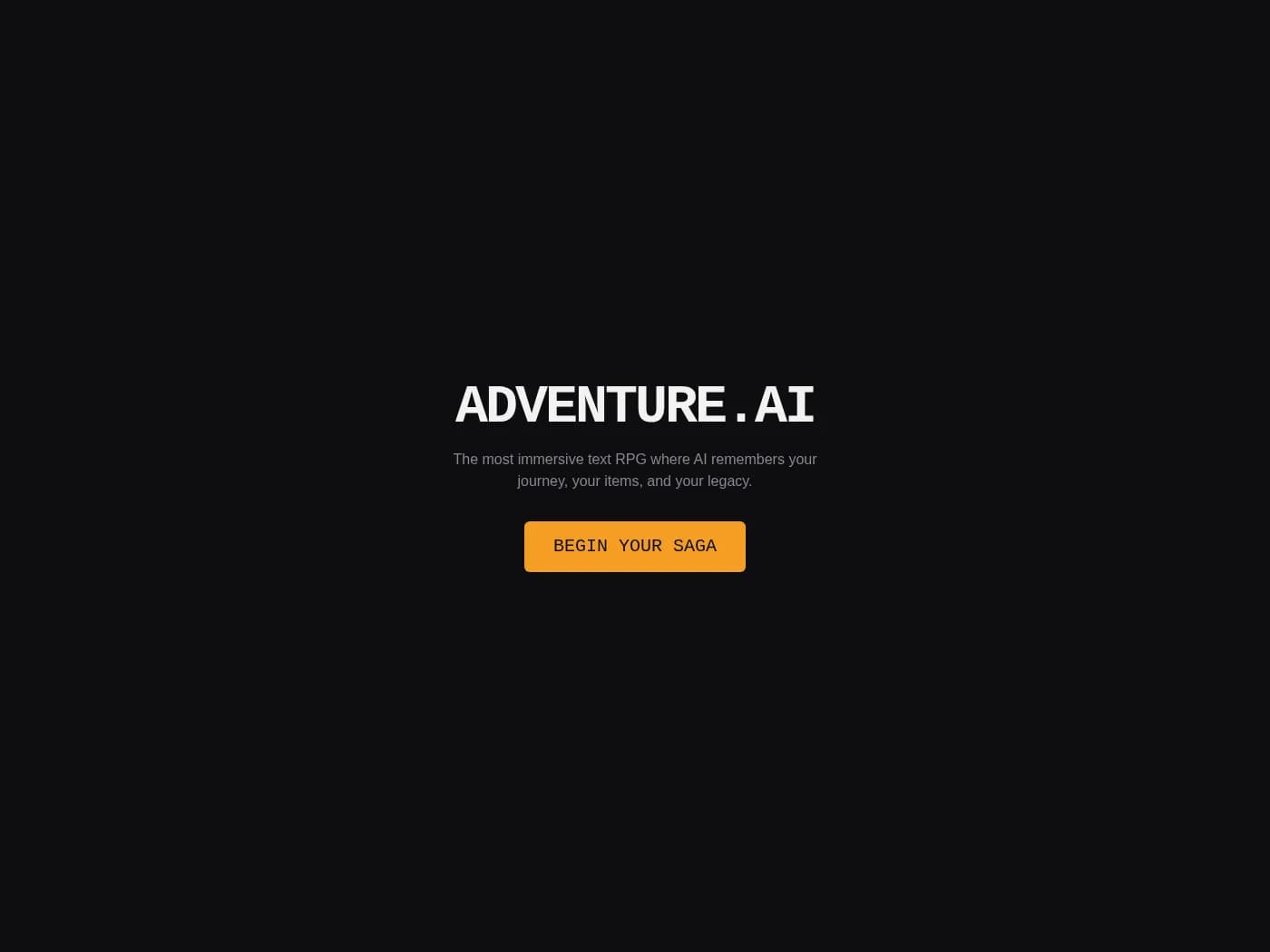 AI Adventure Text Game