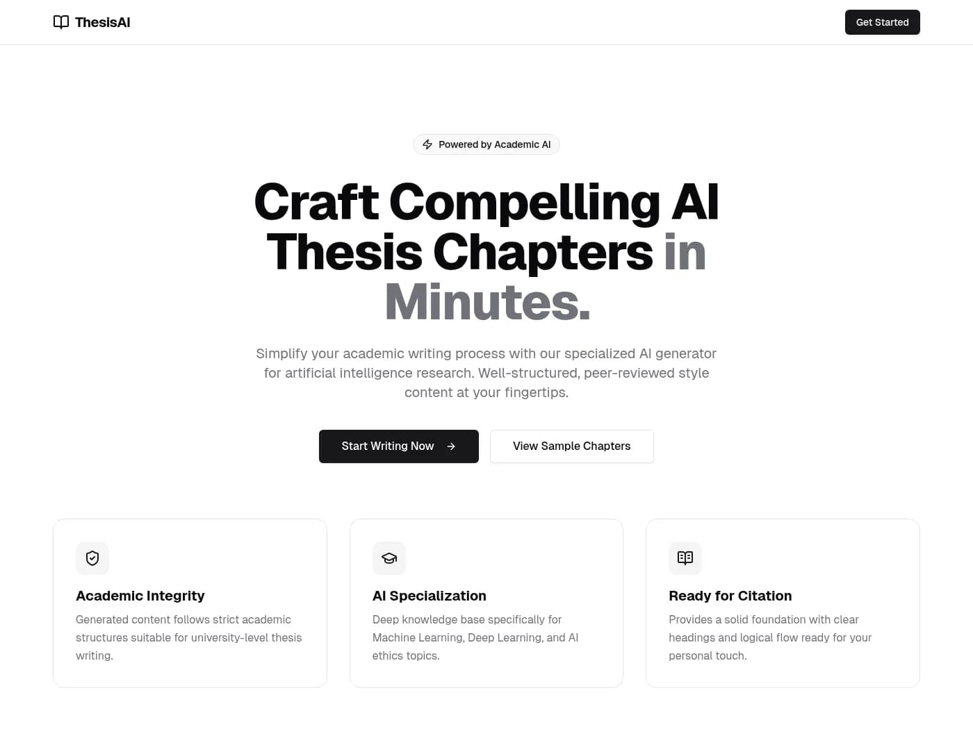 AI Thesis Chapter Maker