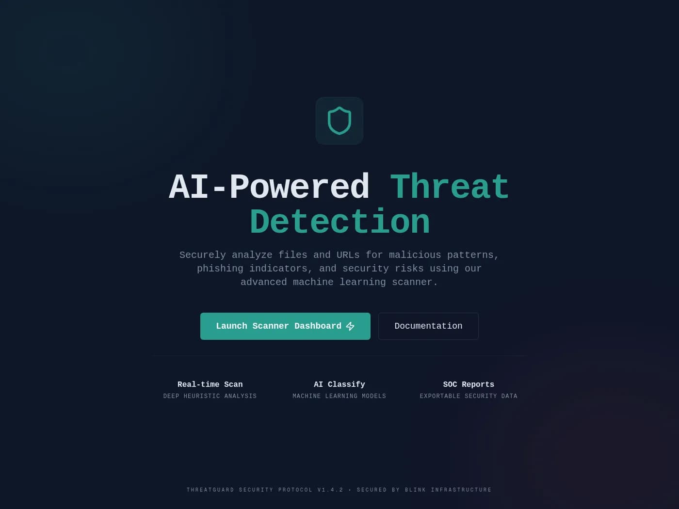 ThreatGuard AI Scanner