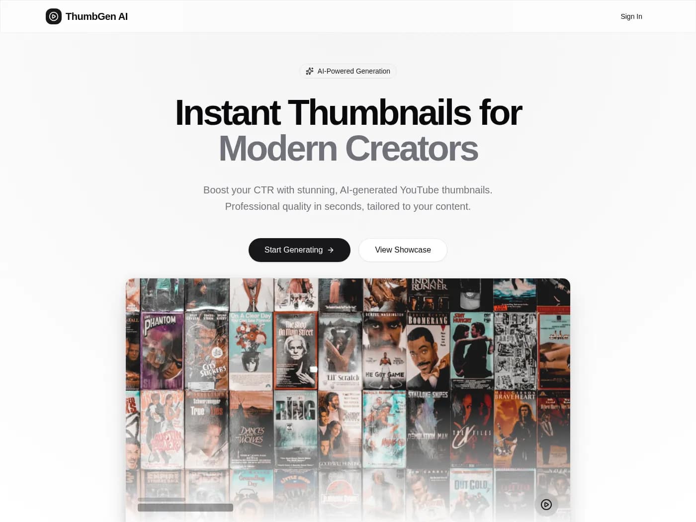 AI Thumbnail Generator