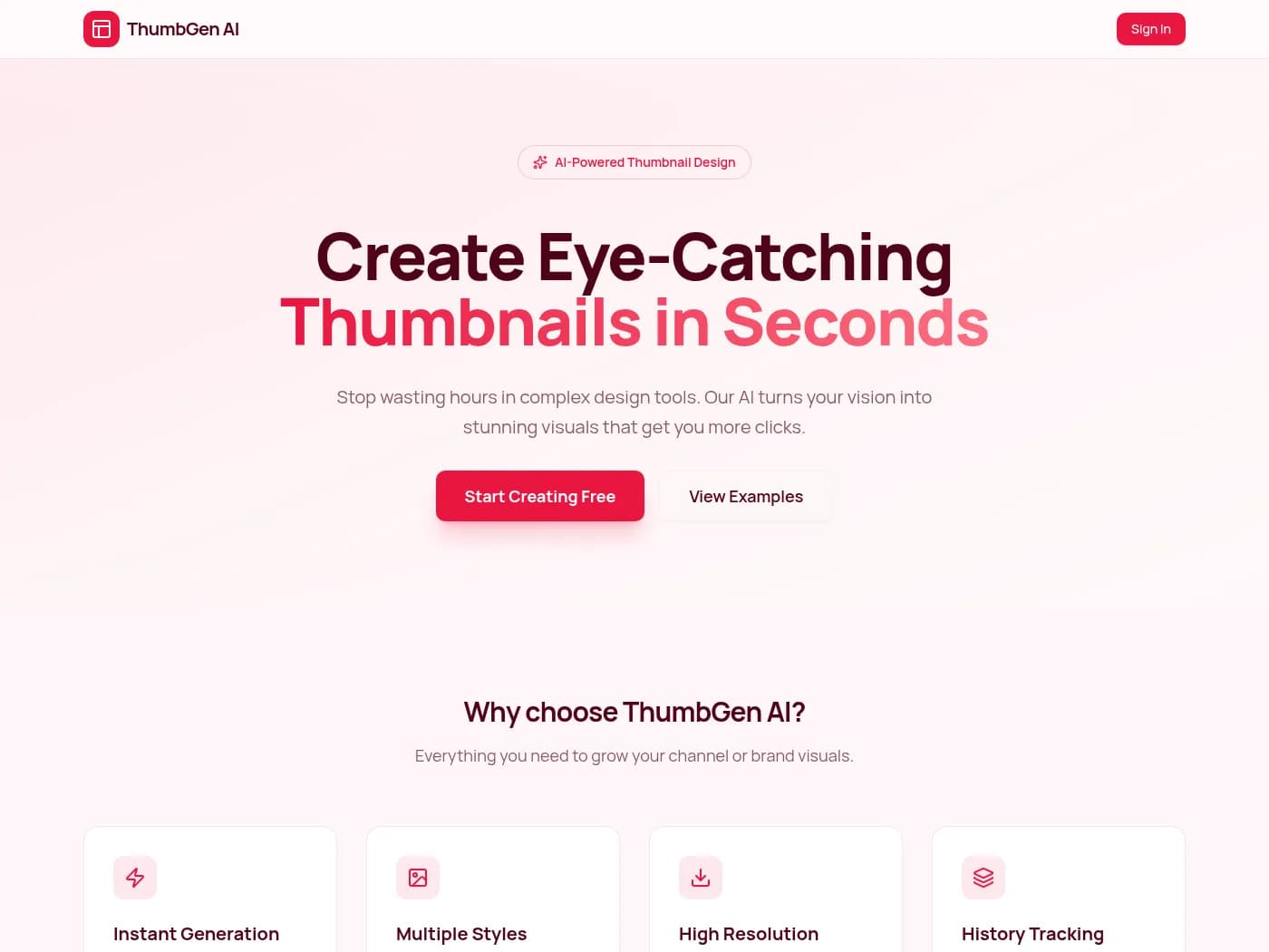 AI Thumbnail Generator