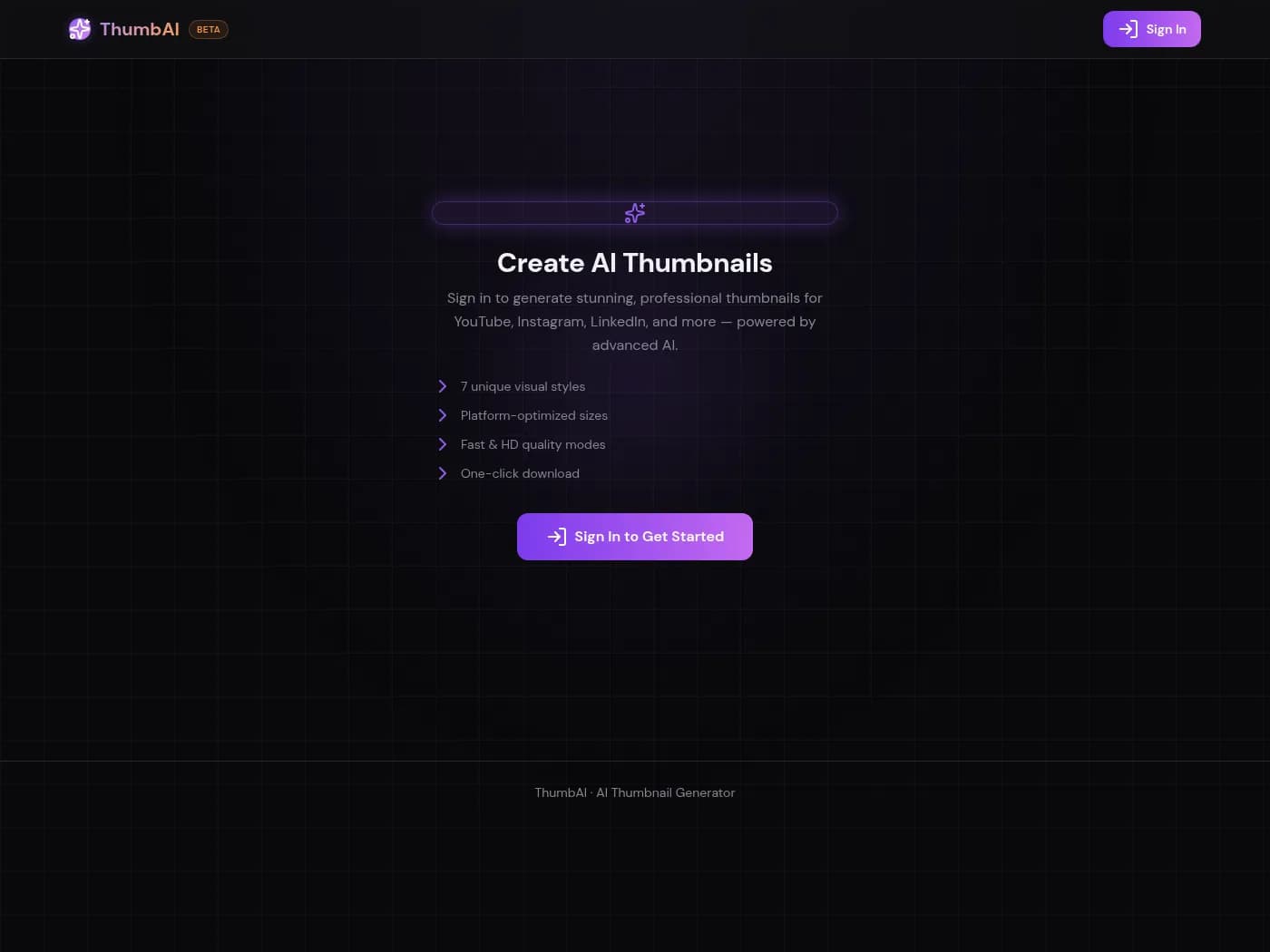 AI Thumbnail Generator