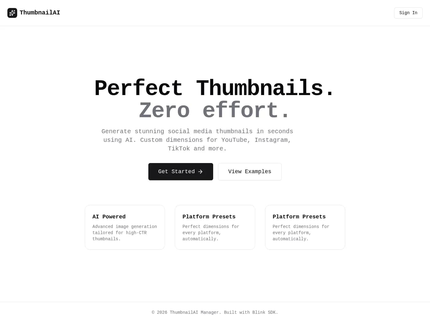 ThumbnailAI Manager