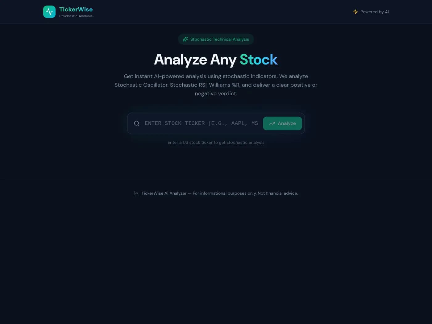 TickerWise AI Analyzer