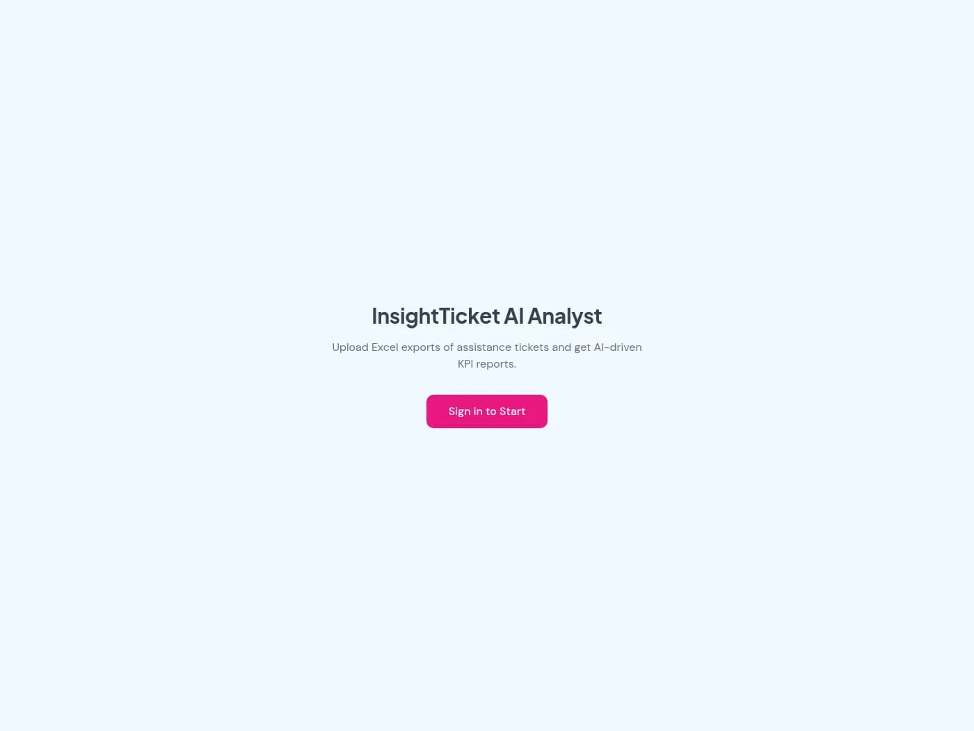 InsightTicket AI Analyst