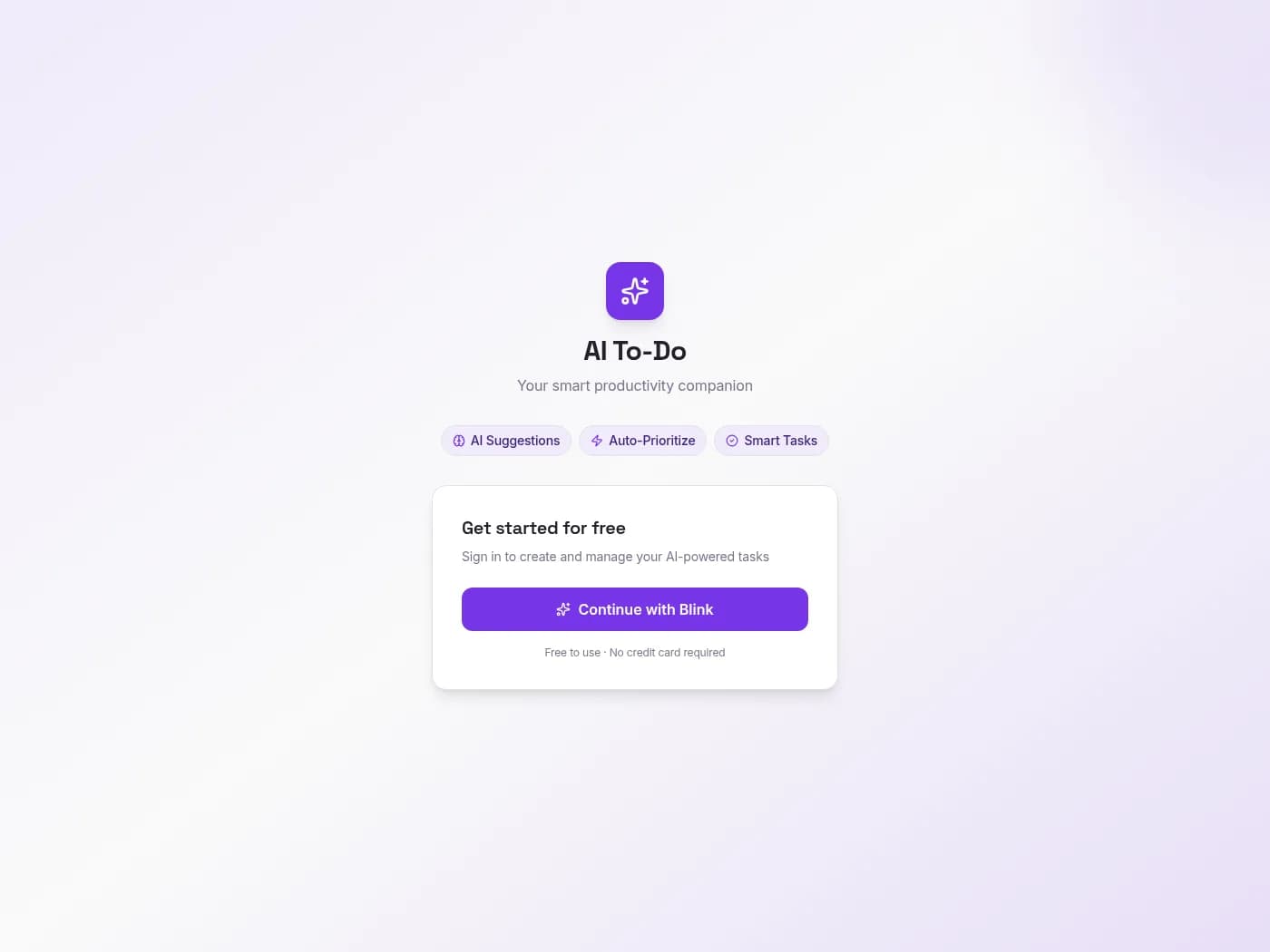 AI To-Do App