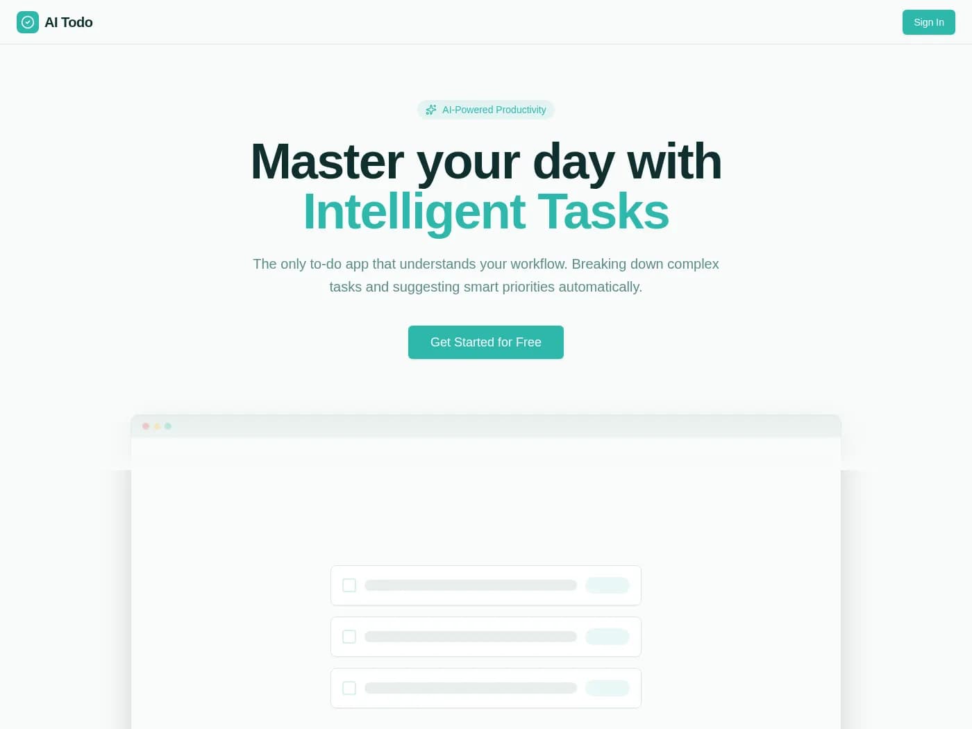 AI To-Do App