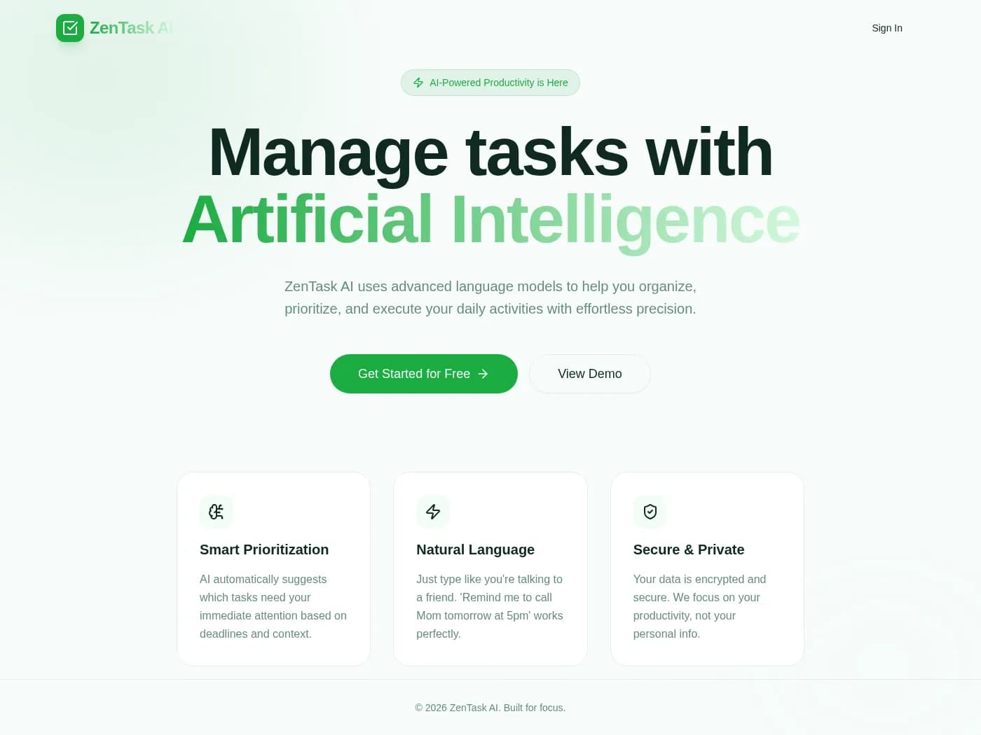 AI To-Do App