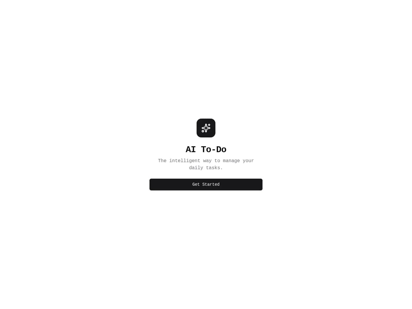 AI To-Do App