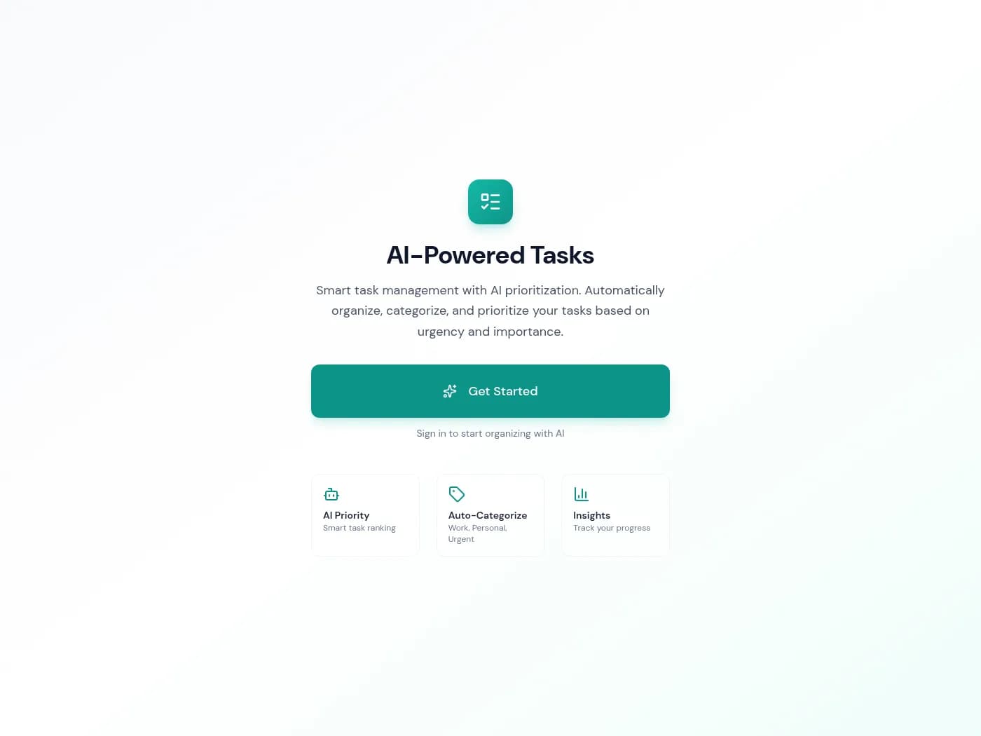 AI To-Do App