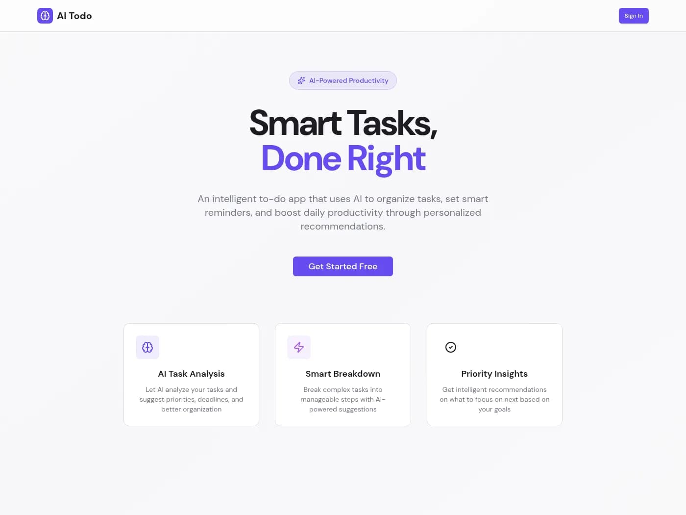 AI To-Do App