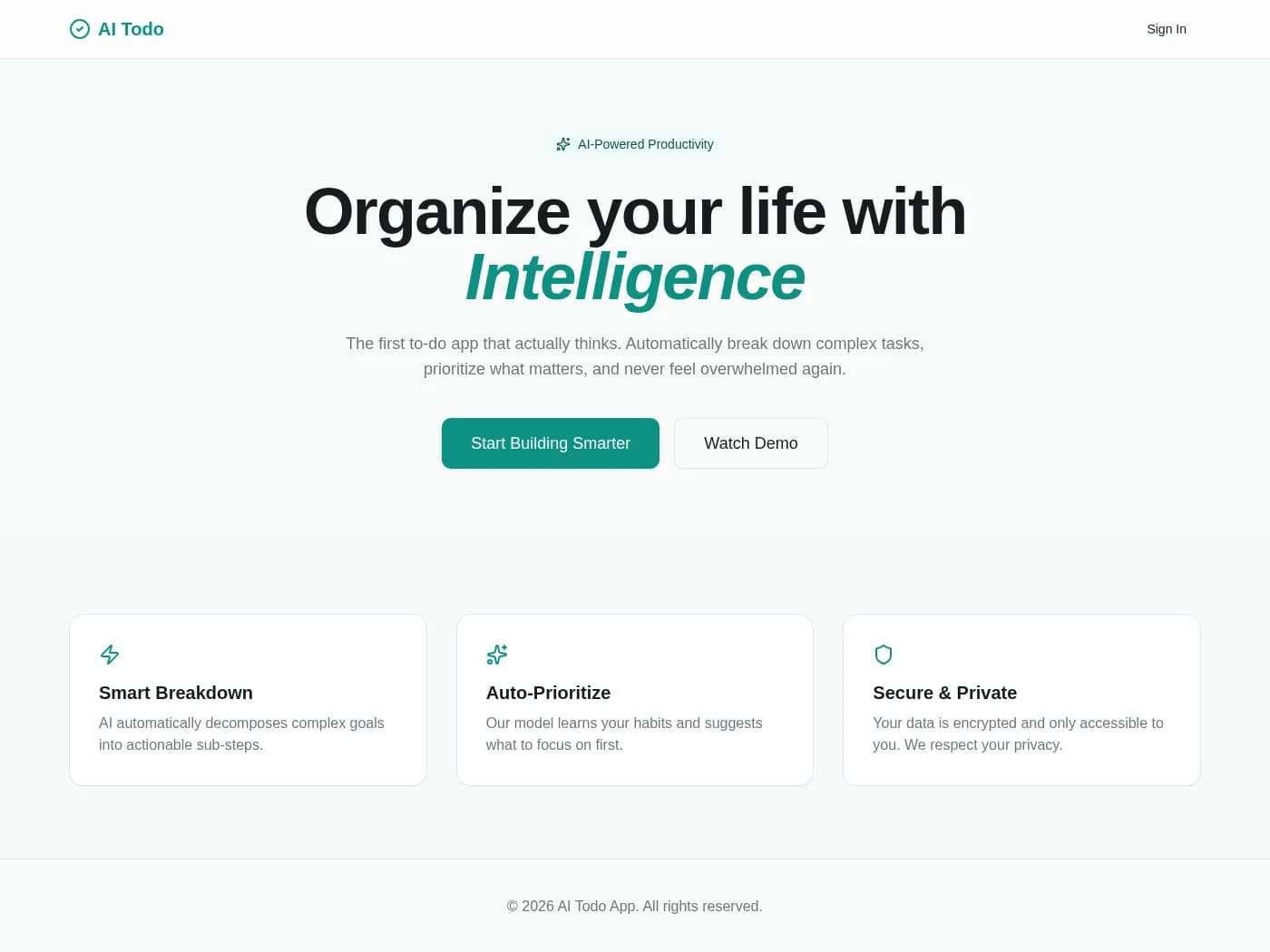 AI To-Do App