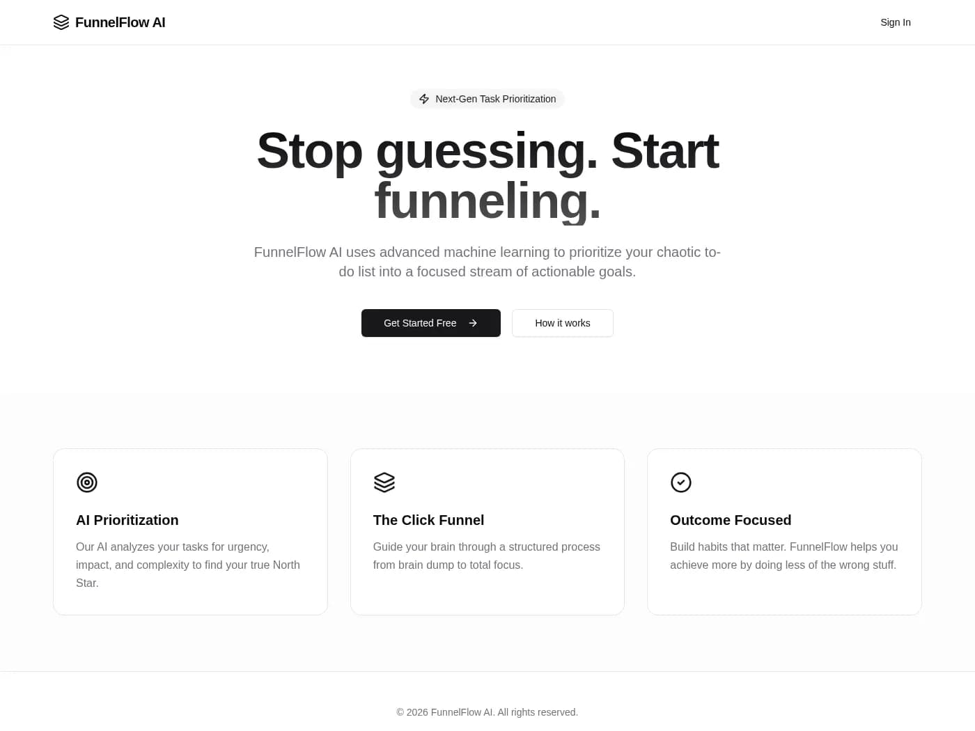 FunnelFlow AI Tasks