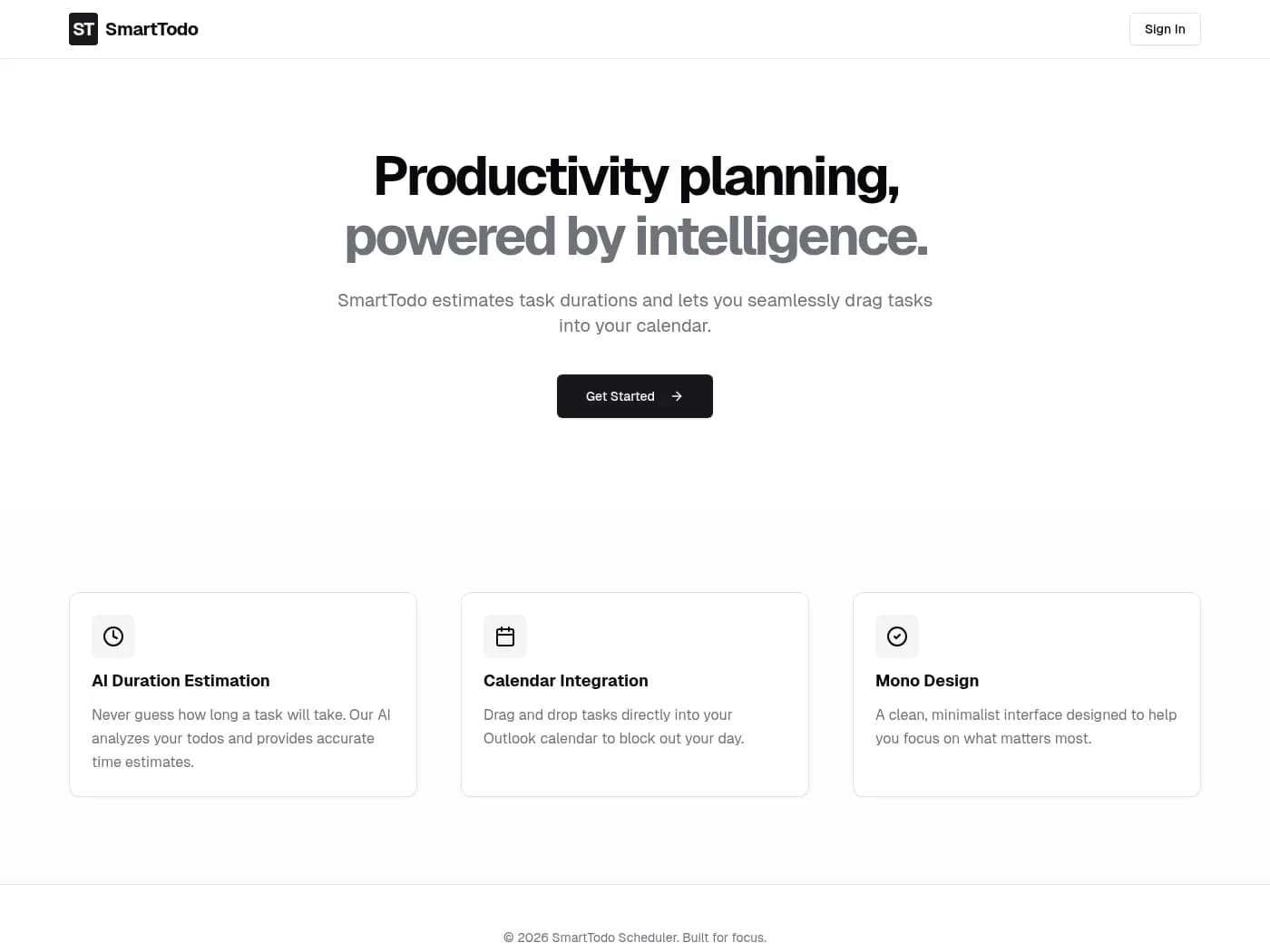 SmartTodo Scheduler