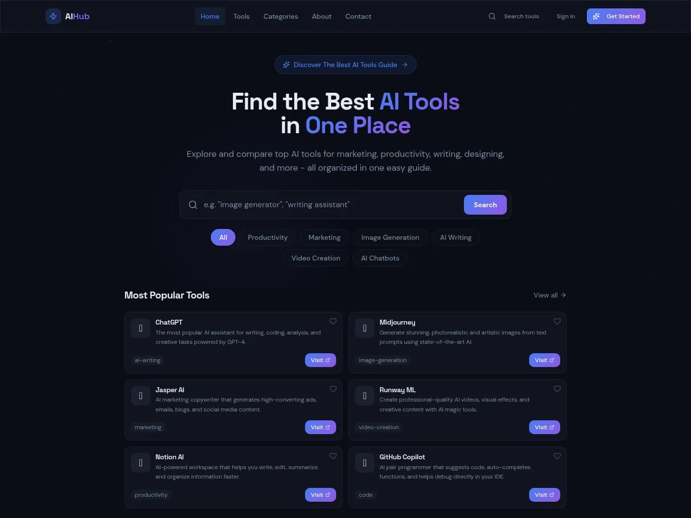 AI Tools Directory Hub