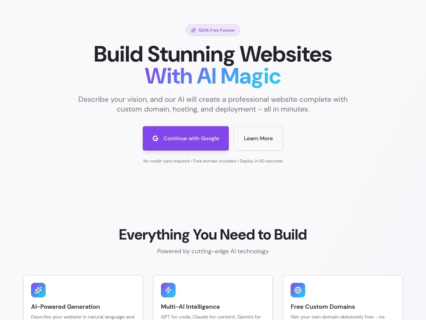 AI web builder