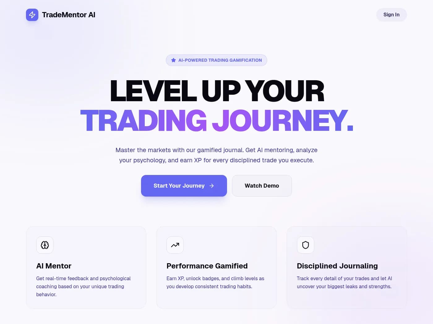 TradeMentor AI Journal